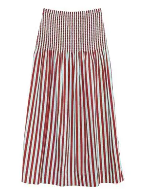 SIMONMILLER Striped Maxi Skirt - Red