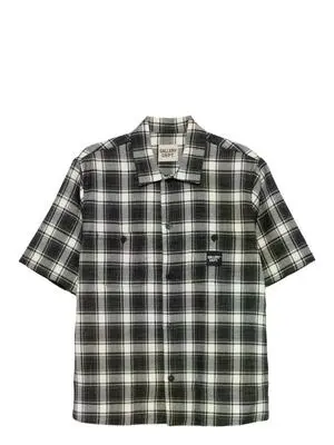 GALLERY DEPT. Playground Short-sleeve Plaid Shirt - Black