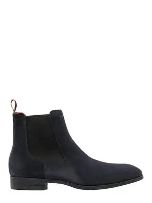 Santoni Suede Chelsea Boots - Blue