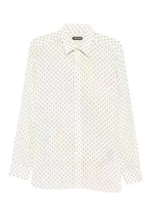 TOM FORD Paisley-print Shirt - White