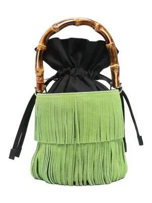 SIMONMILLER Tiki Fringe Top-handle Tote Bag - Green
