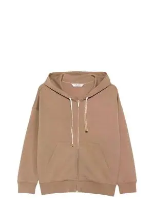 Max Mara Zip-up Hoodie - Brown