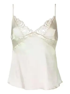 GILDA & PEARL Embroidered Camisole Top - White