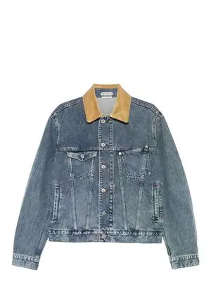JW Anderson Corduroy-collar Denim Jacket - Blue