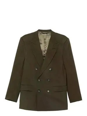 TOM FORD Peak-lapel Double-breasted Blazer - Green