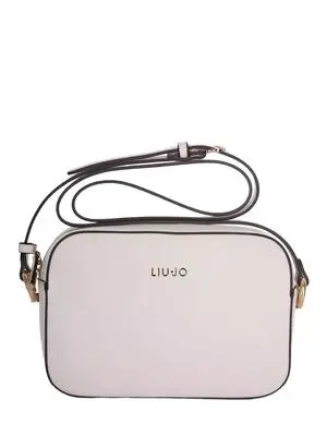 Liu Jo Top-zip Cross Body Bag With Logo Detail - Neutrals