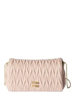 Miu Miu Matelassé Nappa Leather Mini-bag - Powder Pink