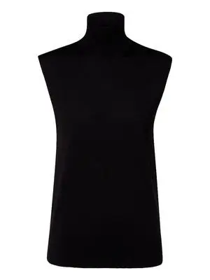 TOTEME Wool And Silk Sweater Vest - Black