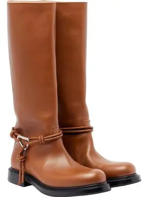 Bottega Veneta James Leather Knee-high Boots - Brown