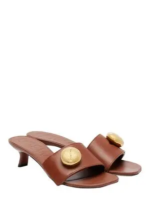 LOEWE Pebble Anagram Leather Mules
