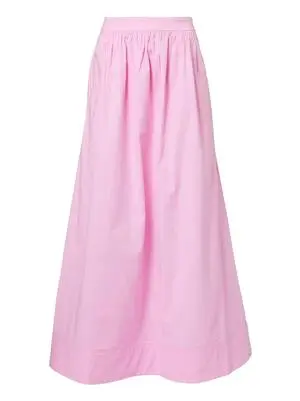 ADRIANA DEGREAS Opulence Cotton Maxi Skirt - Pink