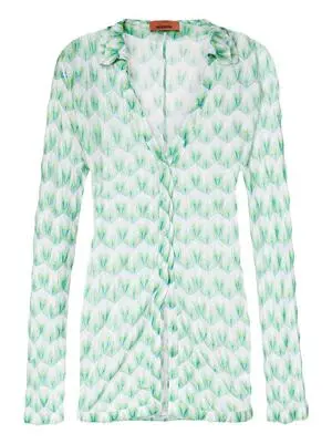 Missoni Scalloped Viscose Blouse - Green