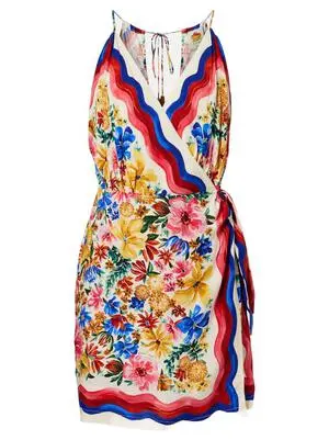 Farm Rio Floral Floraline Mini Dress - Multicoloured