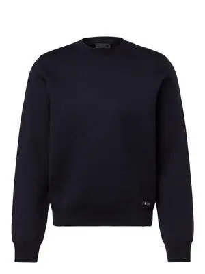 Prada Wool-blend Crewneck Sweater - Blue
