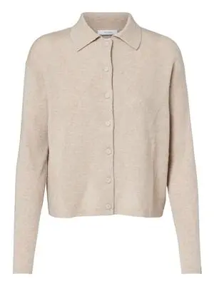 Max Mara Bombo Argyle Cashmere Cardigan - Beige