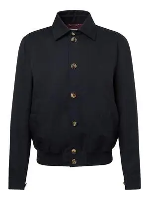 Brunello Cucinelli Cotton-blend Blouson Jacket - Black