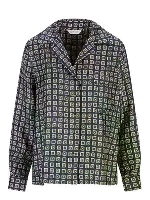 Max Mara Patterned Buttoned Shirt - Blue
