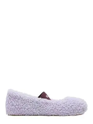 Moon Boot Shearling Ballerina Flats - Purple