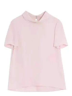 Valentino Garavani Hook-and-eye Georgette Top - Pink