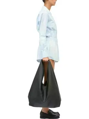 MAISON MARGIELA Japanese Leather Tote Bag - Black