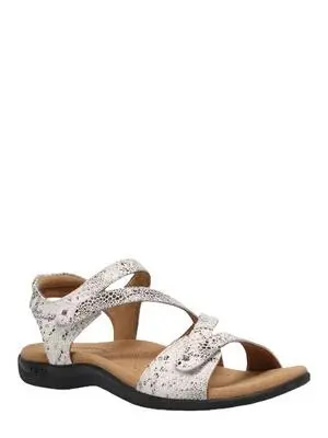 TAOS Big Time Ankle Strap Sandal Grey Snake