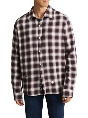 MAVI Plaid Cotton Button-up Shirt - Nightshade Check