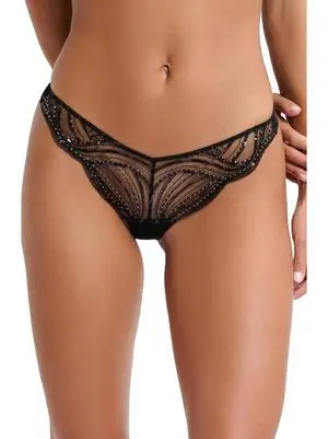 ETAM Whisper Of Desire Tanga - Black