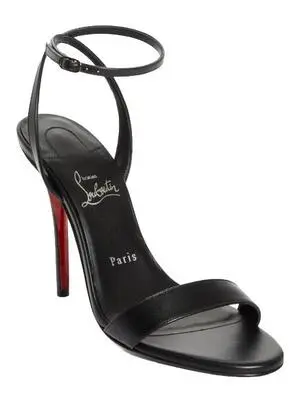 CHRISTIAN LOUBOUTIN Miss Z Ankle Strap Sandal - Black/black