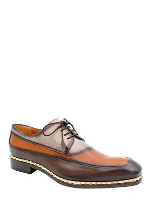 Mezlan Bowery Leather Derby - Chocolate Multi