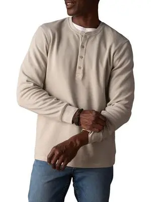 THE NORMAL BRAND Vintage Thermal Mountain Henley - Limestone