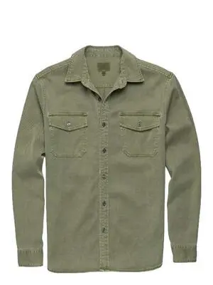 SURFSIDE SUPPLY CO. Jeb Tencel Shirt Lichen Green