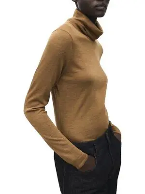 MANGO Turtleneck Fine-Gauge Sweater