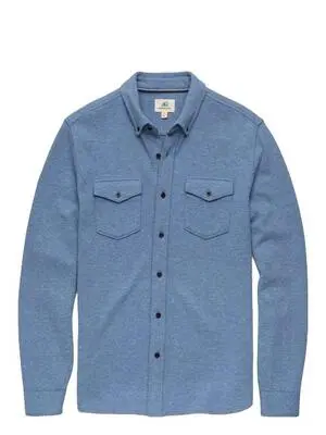SURFSIDE SUPPLY CO. Rex Soft Knit Shirt - Blue Heather