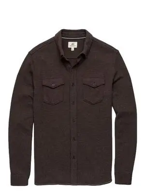 SURFSIDE SUPPLY CO. Rex Soft Knit Shirt - Brown Heather