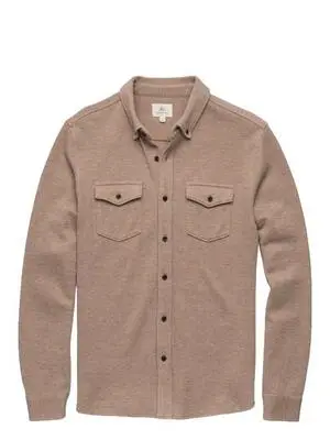SURFSIDE SUPPLY CO. Rex Soft Knit Shirt - Camel Heather