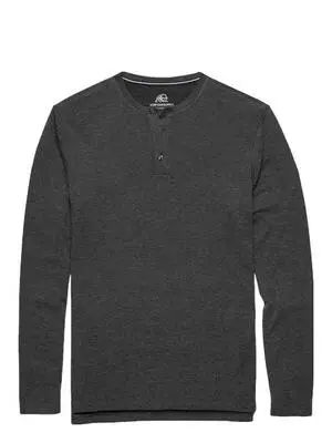 SURFSIDE SUPPLY CO. Sean Ultra Soft Classic Henley - Charcoal Heather