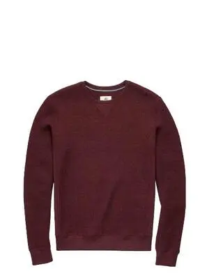SURFSIDE SUPPLY CO. Butch Waffle Thermal Crewneck - Cabernet Heather
