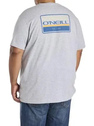O'Neill Big & Tall Banner Graphic Tee - Grey Heather