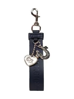 True Religion Bag Charm Keychain - Navy