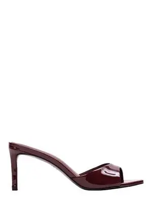 BLACK SUEDE STUDIO Freddie 65 Patent Mules - Ruby Patent Leather