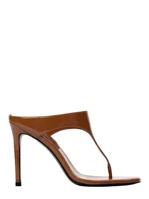 BLACK SUEDE STUDIO Laurel 100 Patent Mule - Mousse Patent