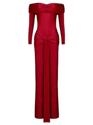 LEDIEL LEDIEL Strapless Maxi Dress Red
