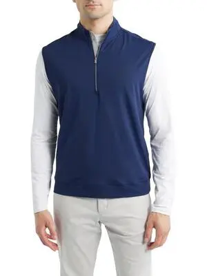 Johnnie-o Torque Quarter-zip Vest - Navy