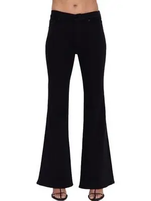 PISTOLA Kinsley High-rise Flare Leg Jeans - Noir