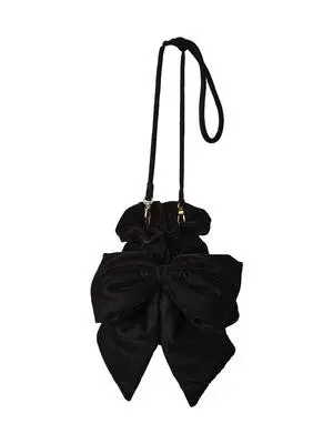 FREE PEOPLE Belle Velvet Bow Bag