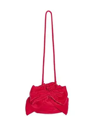 Free People Belle Velvet Bow Bag - Pink