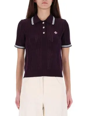 Casablanca Polo Shirt - Violet