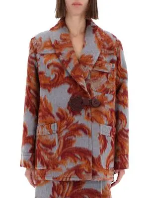 Etro Printed Coat - Multicolor