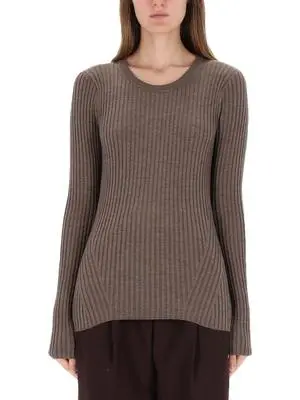Helmut Lang Long Sleeve Sweater - Brown