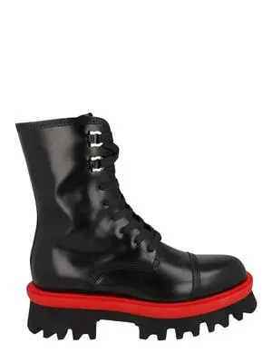 SALVATORE FERRAGAMO Kira Leather Combat Boot
